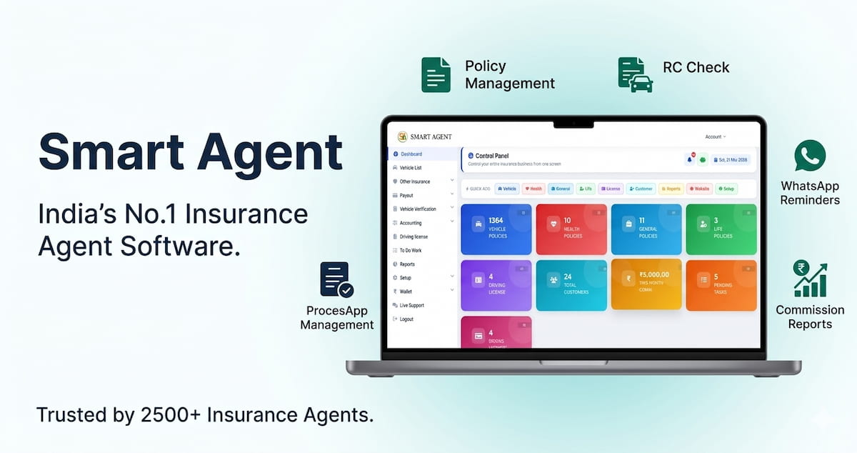 Insurance Agent Software India | Free App | Complete CRM + RC Verify ...